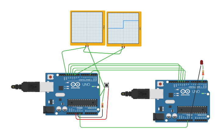 Circuit design SPI 2 Arduino - Tinkercad