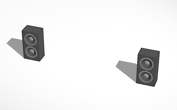3D design speakers - Tinkercad