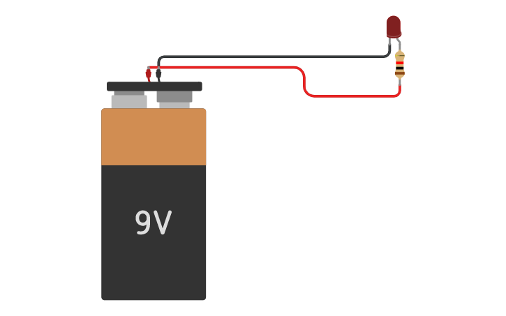 Circuit Design Battery Tinkercad