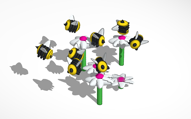 3D design busy bees | Tinkercad