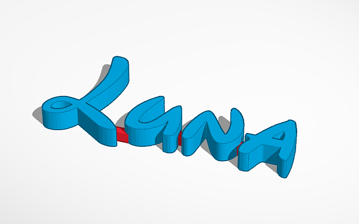3D design Disney Font - Tinkercad