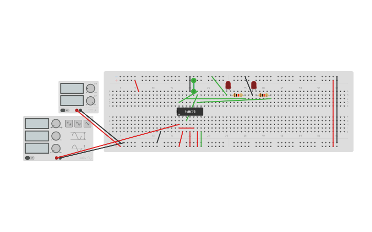 Circuit Design 19eucs171 Expt 9 2 Bit Counter Using Jk Flipflop Tinkercad