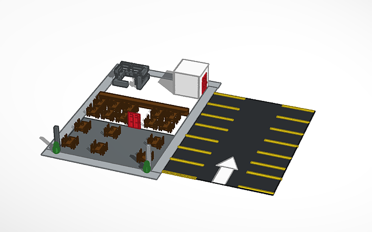 3D design restaurant - Tinkercad