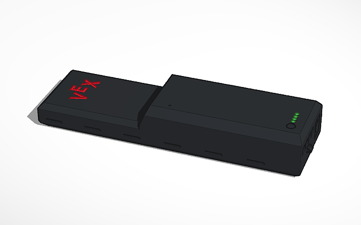 3D design VEX V5 battery - Tinkercad