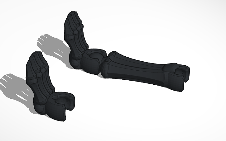 3D design legs - Tinkercad