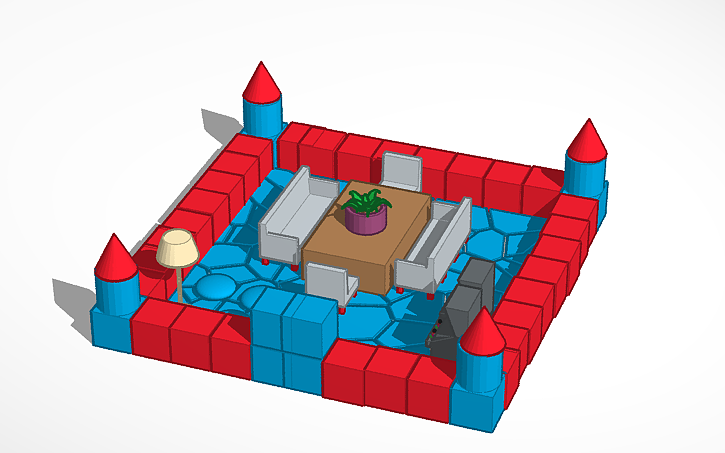 3D design Cool Castle House | Tinkercad