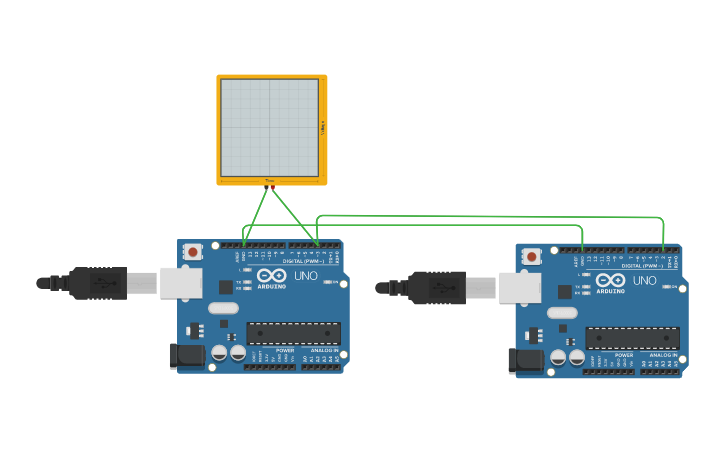 Circuit design Serial TX - ASCII | Tinkercad