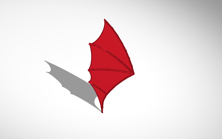 3D design Dragon Wing - Tinkercad
