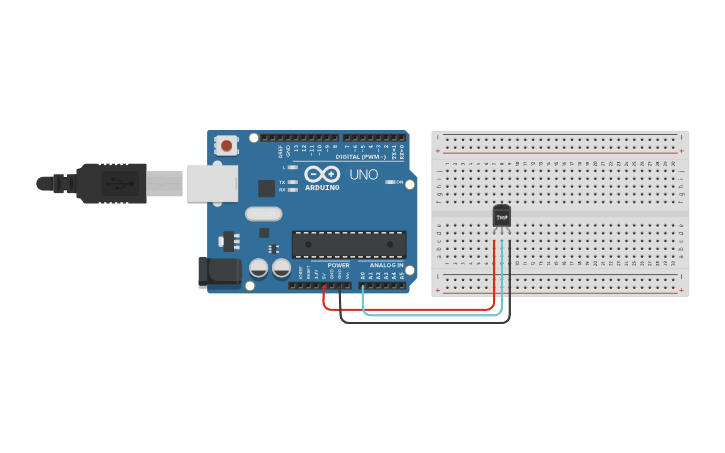 Circuit design UEM235139 Temperature sensor - Tinkercad