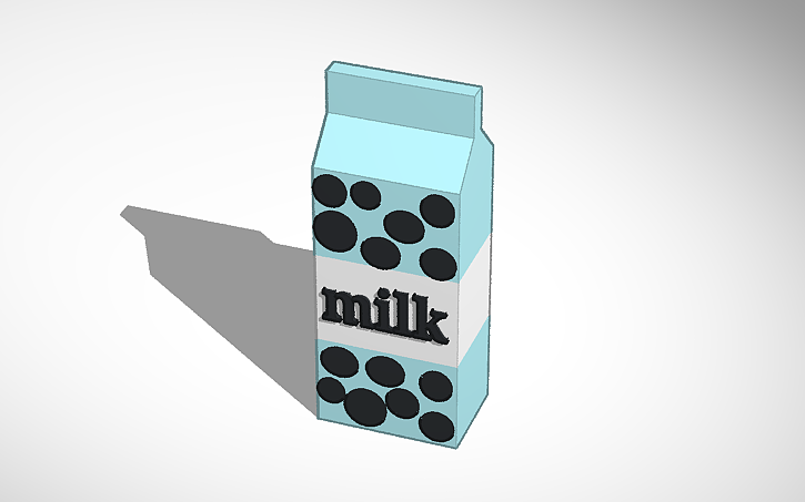 3D design milk-süt | Tinkercad