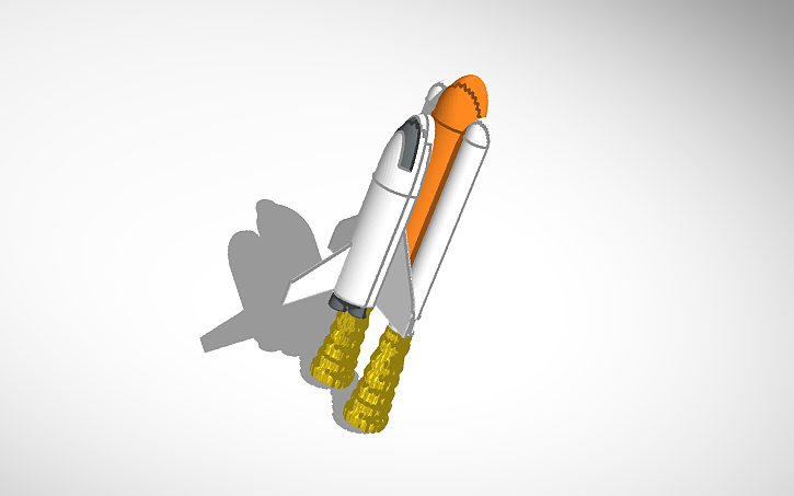 3D design SPACE SHUTTLE - Tinkercad