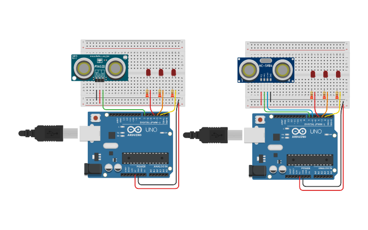 Circuit Design Ultrasonic Distance Sensor In Arduino With Tinkercad Tinkercad