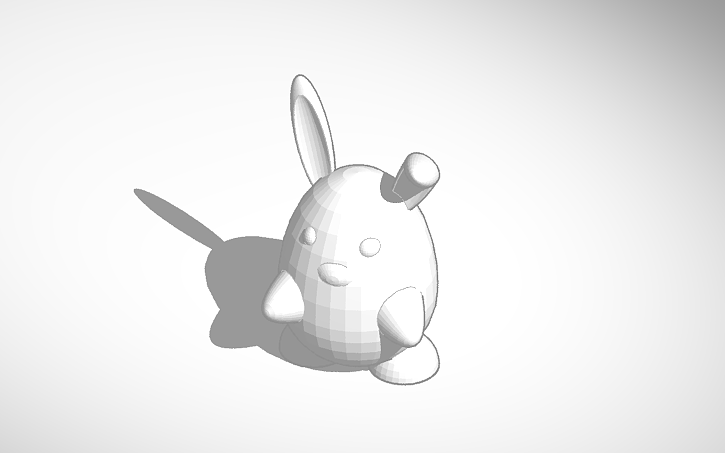 3D design bunny - Tinkercad
