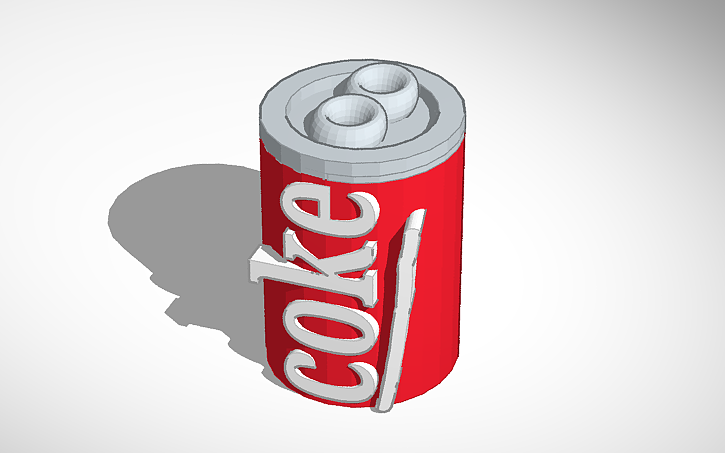 3D design the coke can - Tinkercad