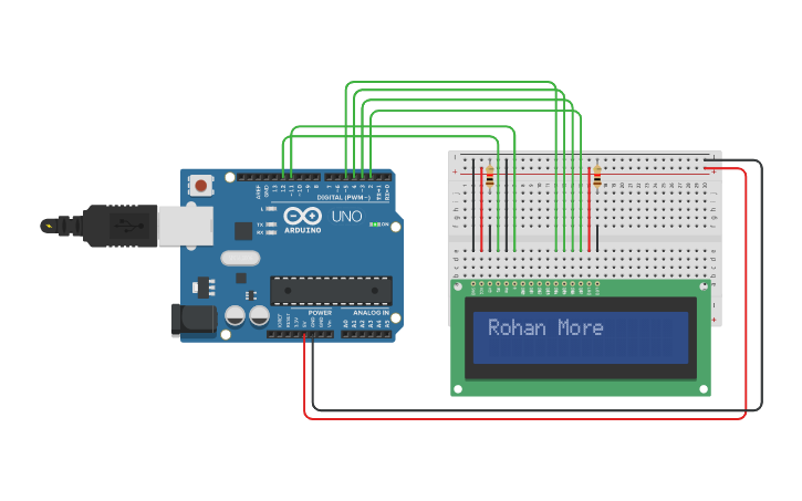 Circuit Design Lcd Interfacing Tinkercad