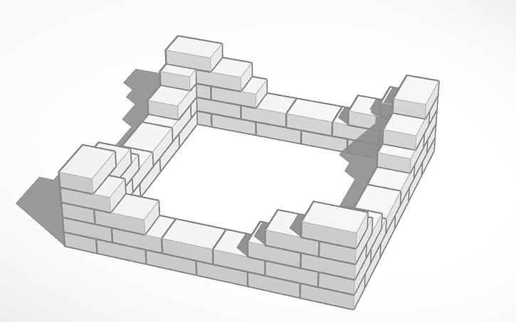 3D design How to build the wall - Tinkercad