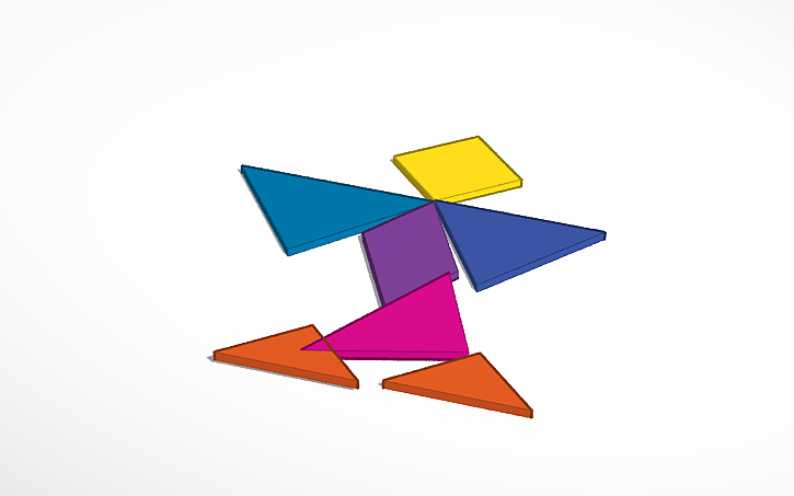 3D design Tangram | Tinkercad