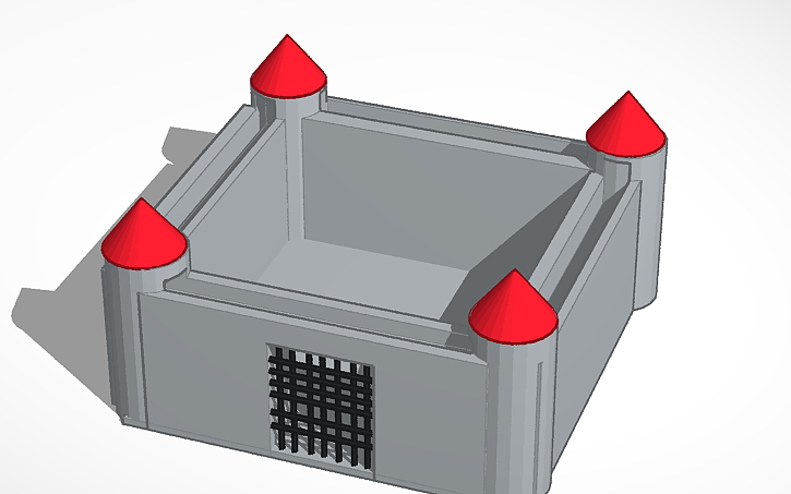 3D design Simple Medieval Castle | Tinkercad