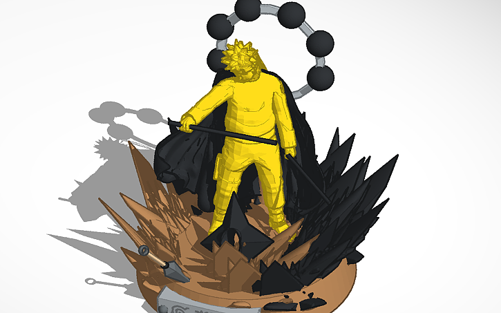 3D design six path Naruto - Tinkercad