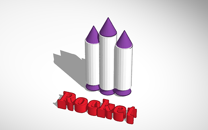 3D design Rocket project - Tinkercad