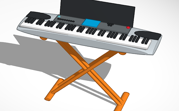3D design Electronic Organ - Tinkercad
