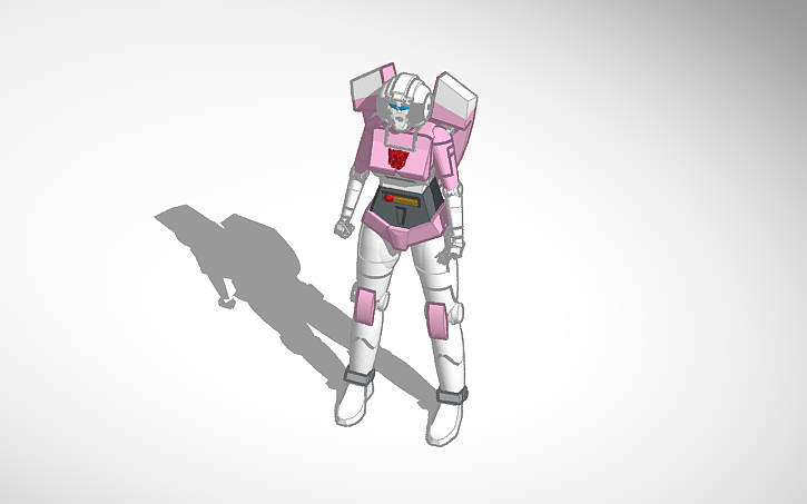 3D design Arcee G1 Transformer Form - Tinkercad