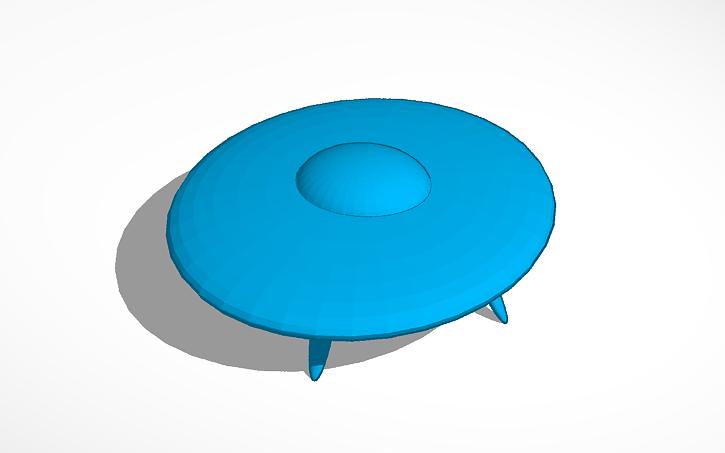 3D design UFO 60´s | Tinkercad