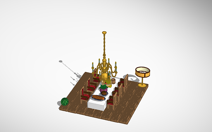 3D design The Dining Room - Tinkercad