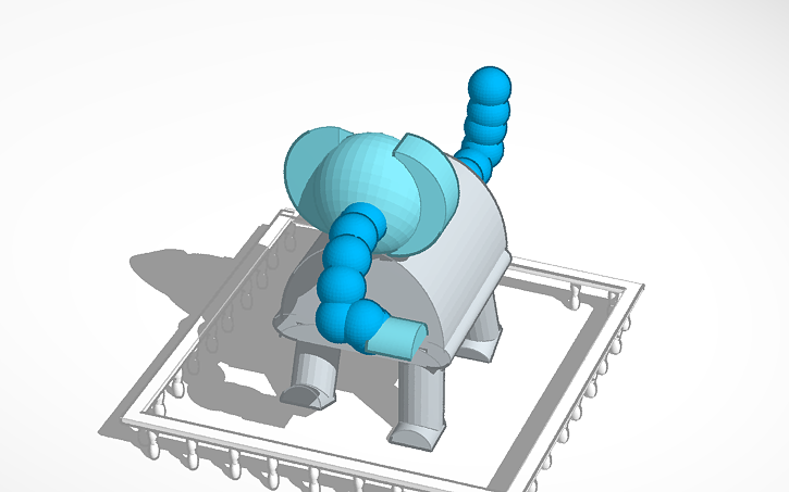 3D design elephant | Tinkercad