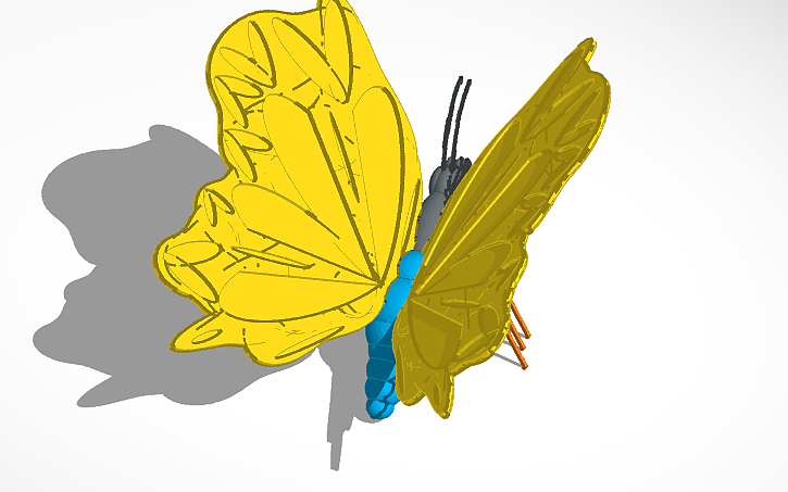 3D design Butterfly | Tinkercad