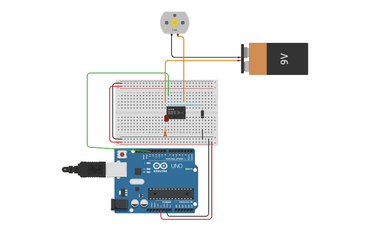 Circuit Design Relay Tinkercad