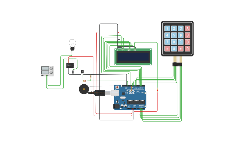 Circuit Design Password Access Control Circuit Tinkercad