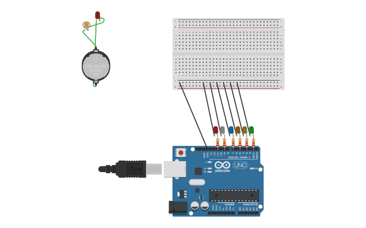 Circuit Design Led Tinkercad