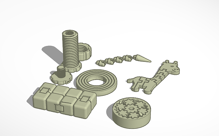 3D design fidgets - Tinkercad