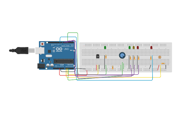Circuit design PROJETO ARDUINO | Tinkercad