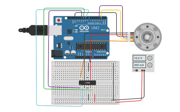 Circuit design encoder - Tinkercad