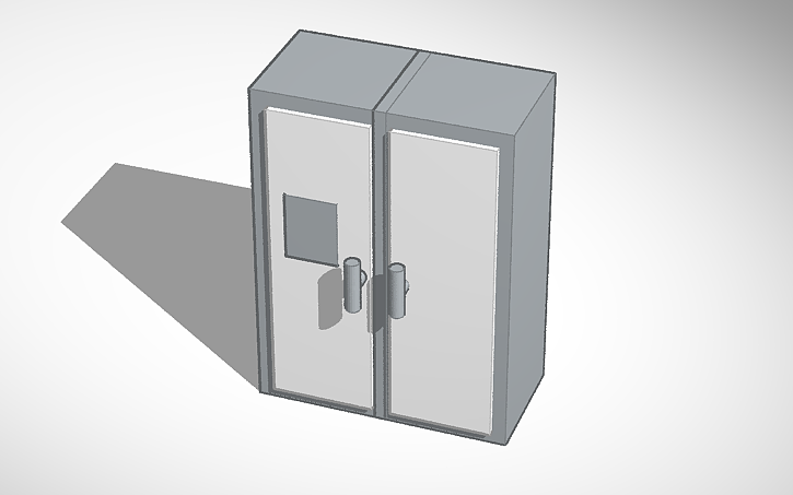 3D design refrigerator - Tinkercad