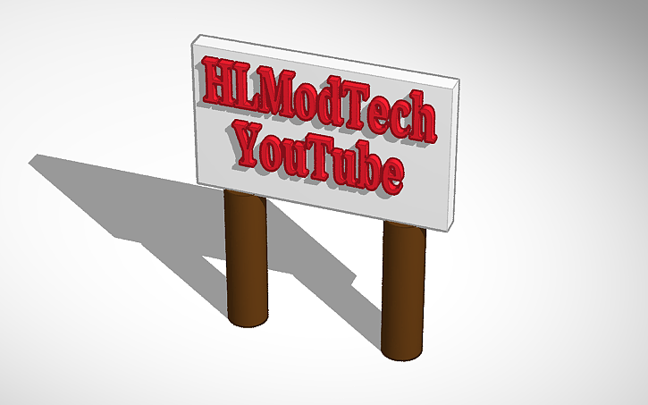 3D design sign mdh | Tinkercad