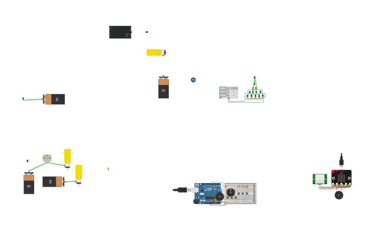 Circuit design 4o Scratch Day -UFAM- eletrônica criativa - Tinkercad