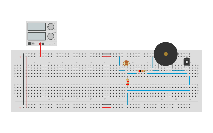 Circuit design Circuito No 1 con Parlante - Tinkercad