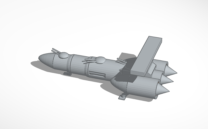 3D design Spaceship - Tinkercad