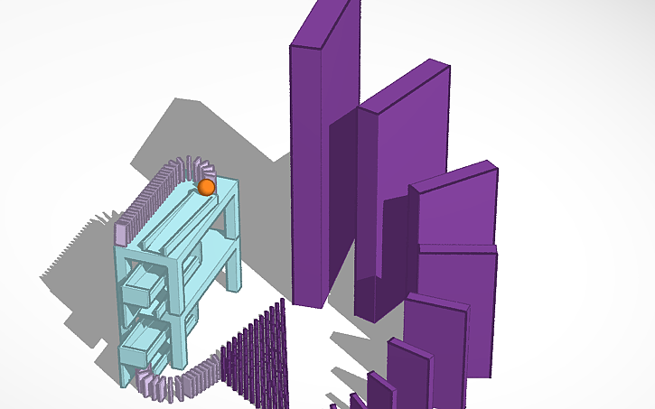 3D design Domino physics | Tinkercad 3D design Domino physics | Tinkercad