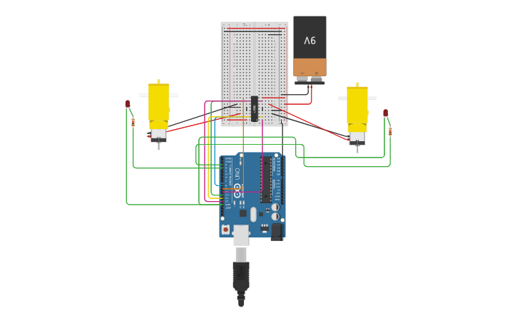 Circuit design Copy of Motor Controller and Monitor - Tinkercad
