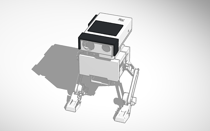 3D design Companion Robot 'Archie' Complete - Tinkercad