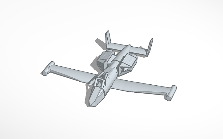 3D design A-20 Razorback - Tinkercad