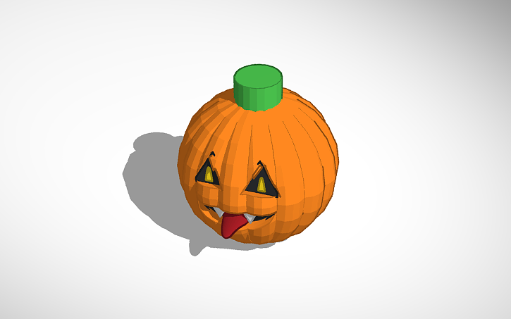 3D design Pumpkin - Tinkercad
