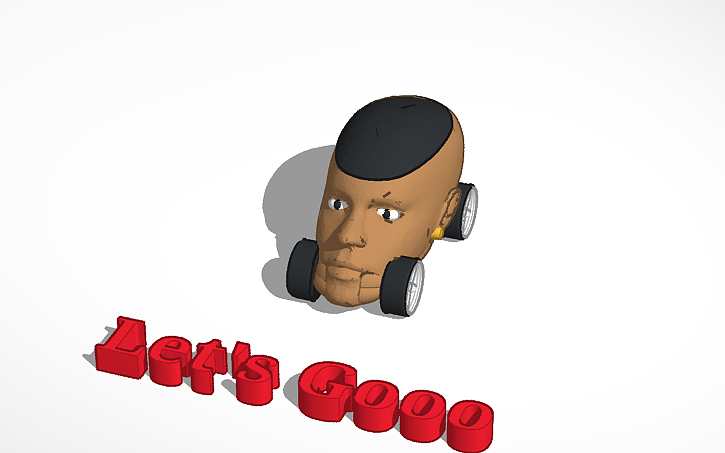 3D design DA Baby car - Tinkercad