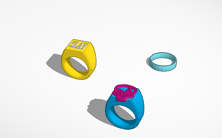 3D design rings - Tinkercad