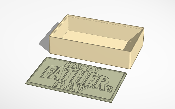 3D design Happy Father's Day - Tinkercad