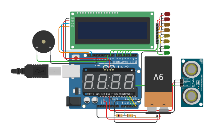 Circuit design İron Man Start Up - Tinkercad